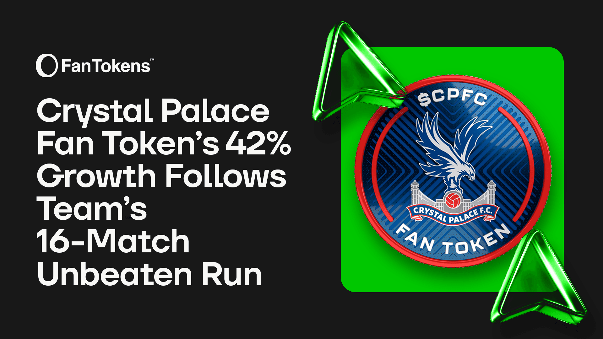 Crystal Palace Fan Token’s 42% Growth Follows Team’s 16-Match Unbeaten ...